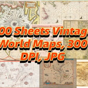 100 Ancient World Maps Collection | Vintage World Maps | Antique Map ...