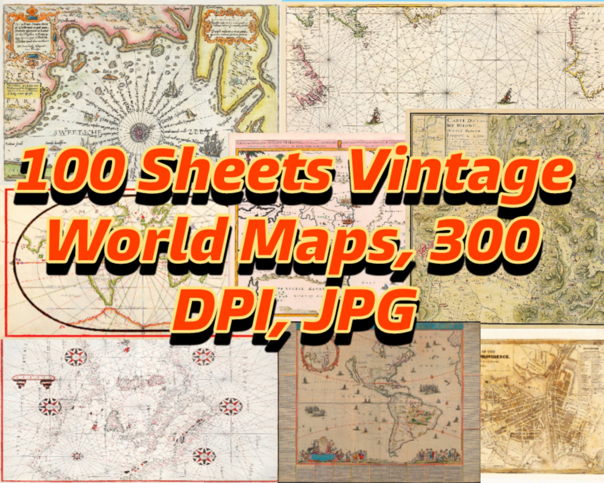 100 Ancient World Maps Collection | Vintage World Maps | Antique Map ...