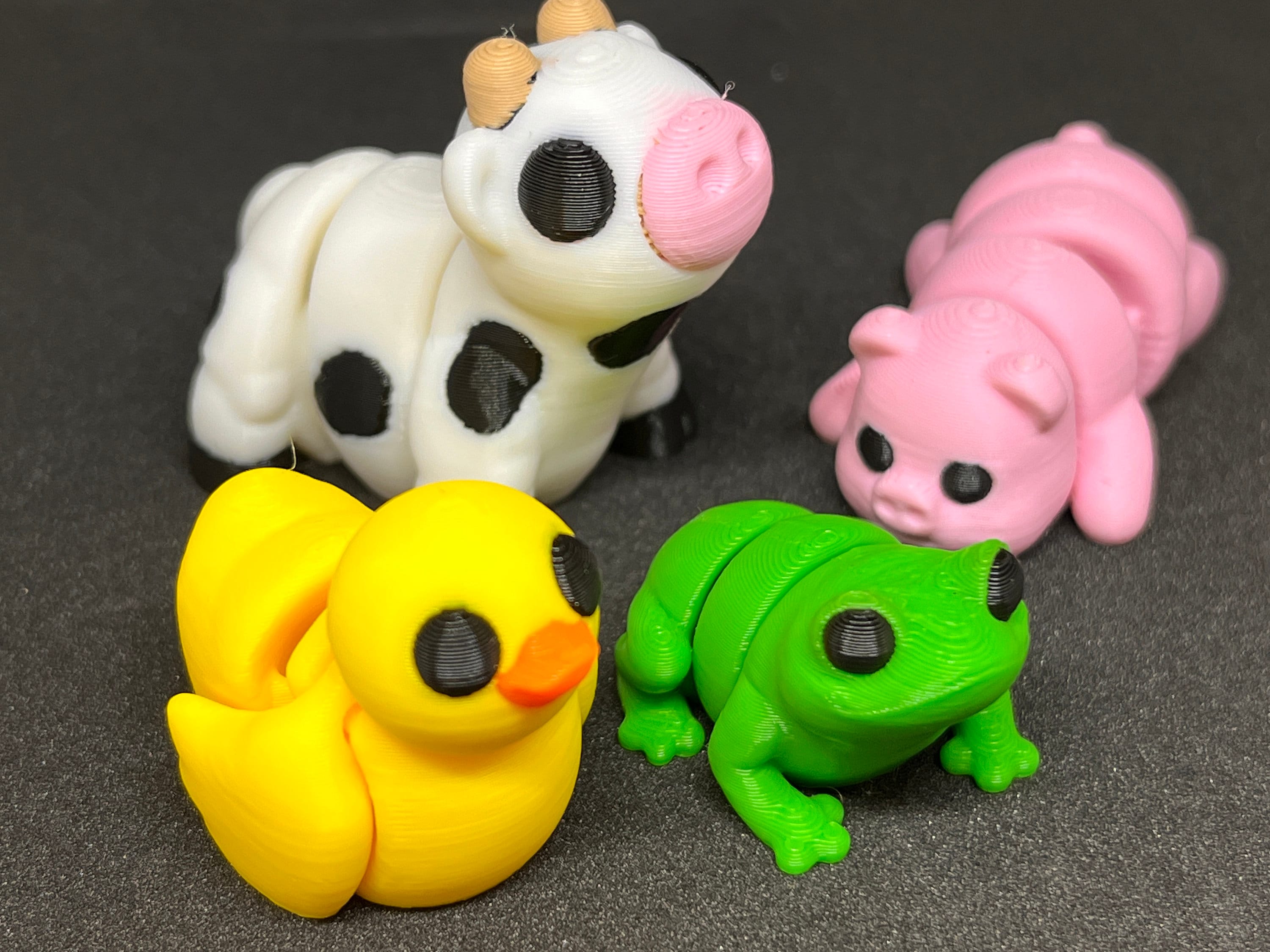 3D Printed Farm Animals Cute Articulated Sensory Fidgets - Etsy