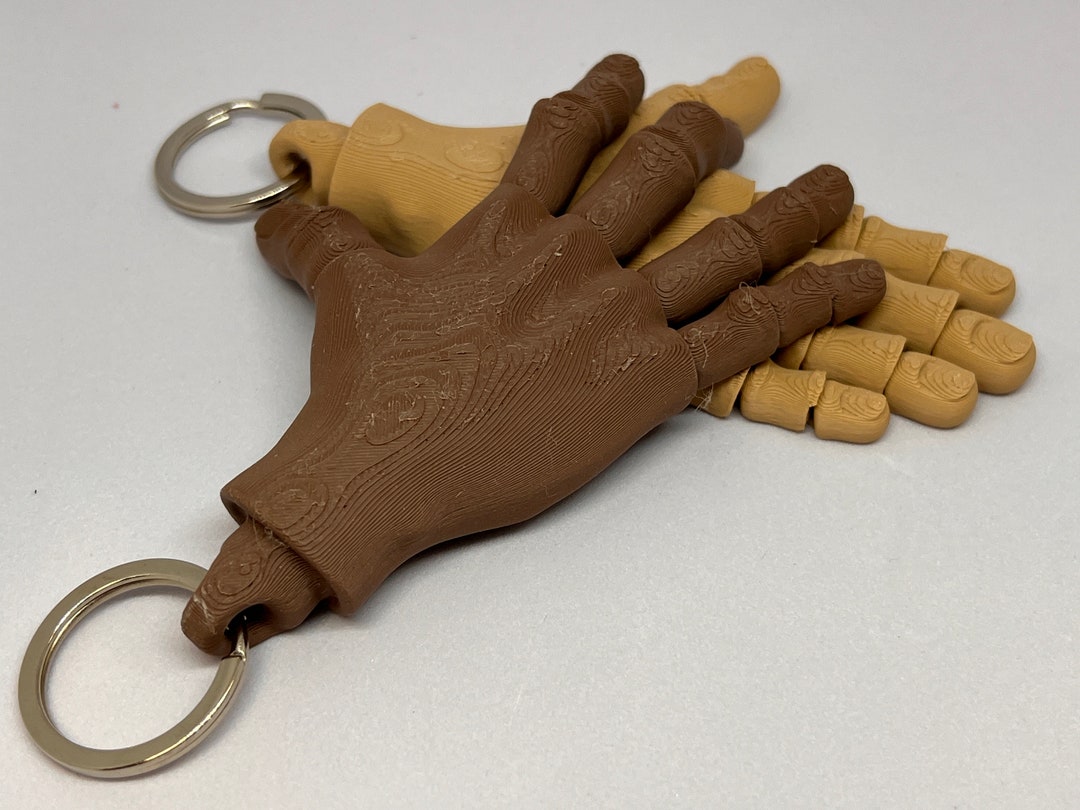 Flexible Hand Keychain Many Colors - Etsy