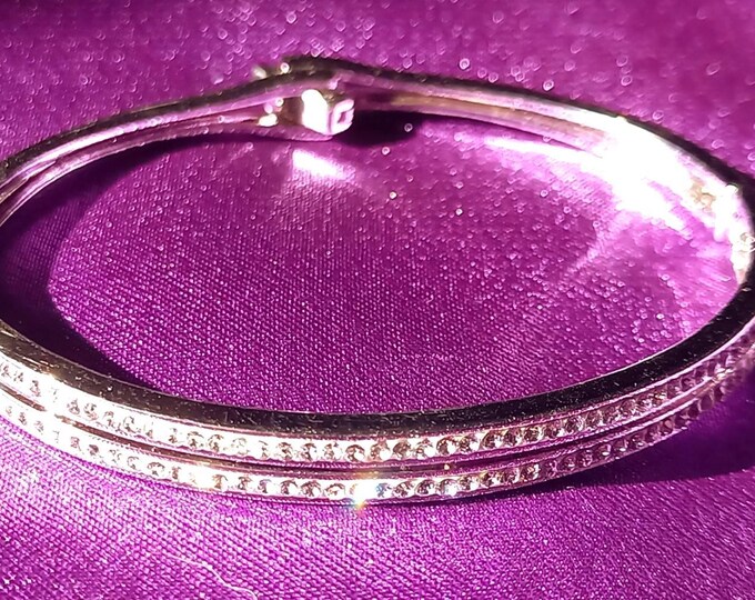 Warren James Swarovski Crystals Bangle - Etsy UK