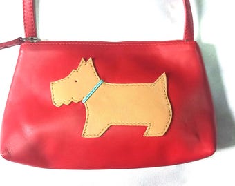 Vintage Radley London Mini Bag: Red Leather Heritage Purse - Etsy