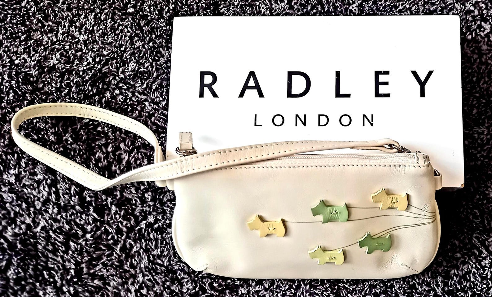 Vintage Radley Cream Leather Wristlet Small Bag/purse - Etsy Canada