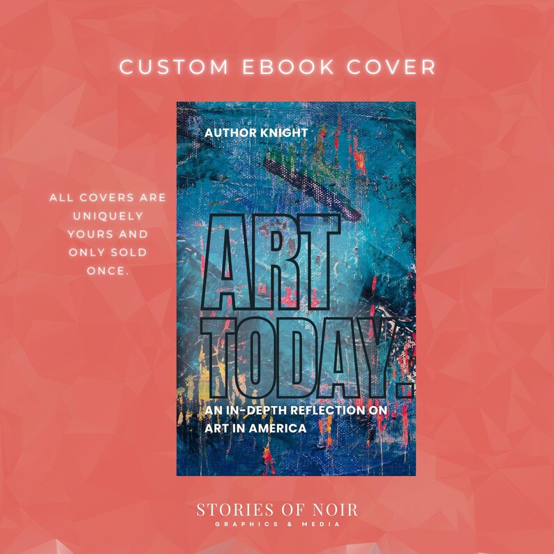 Blue Art Book Cover, Premade Book Covers, Fiction, Non Fiction, Romance ...