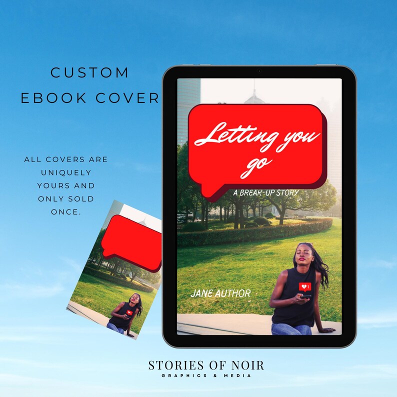 Premade Fiction Custom Book Cover, Romance Novel, Black Woman Book ...