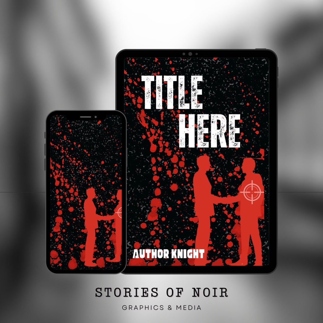 Crime Noir Ebook Cover Template, Custom Book Cover, Digital Book Cover ...