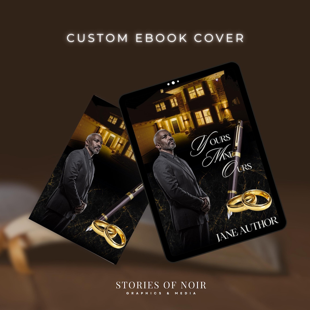 Custom Romance Novel Book Cover, African American Premade Book Cover ...