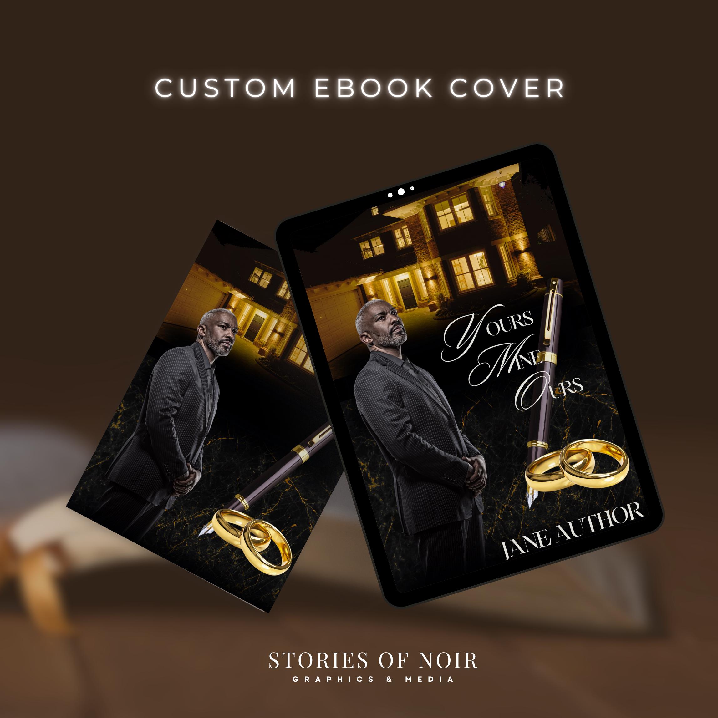 Custom Romance Novel Book Cover, African American Premade Book Cover ...