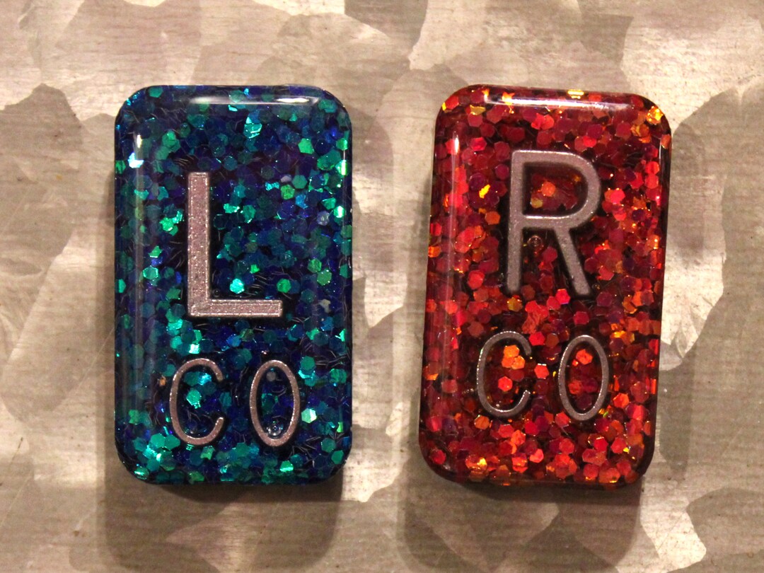 Left and Right Solid Color X-ray Markers, Paired X-ray Markers With ...