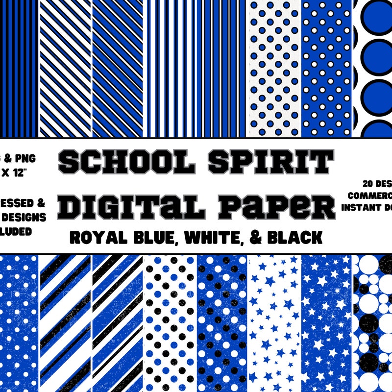 Royal Blue Paper - Etsy