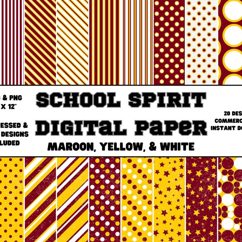 Maroon and Gold - Etsy