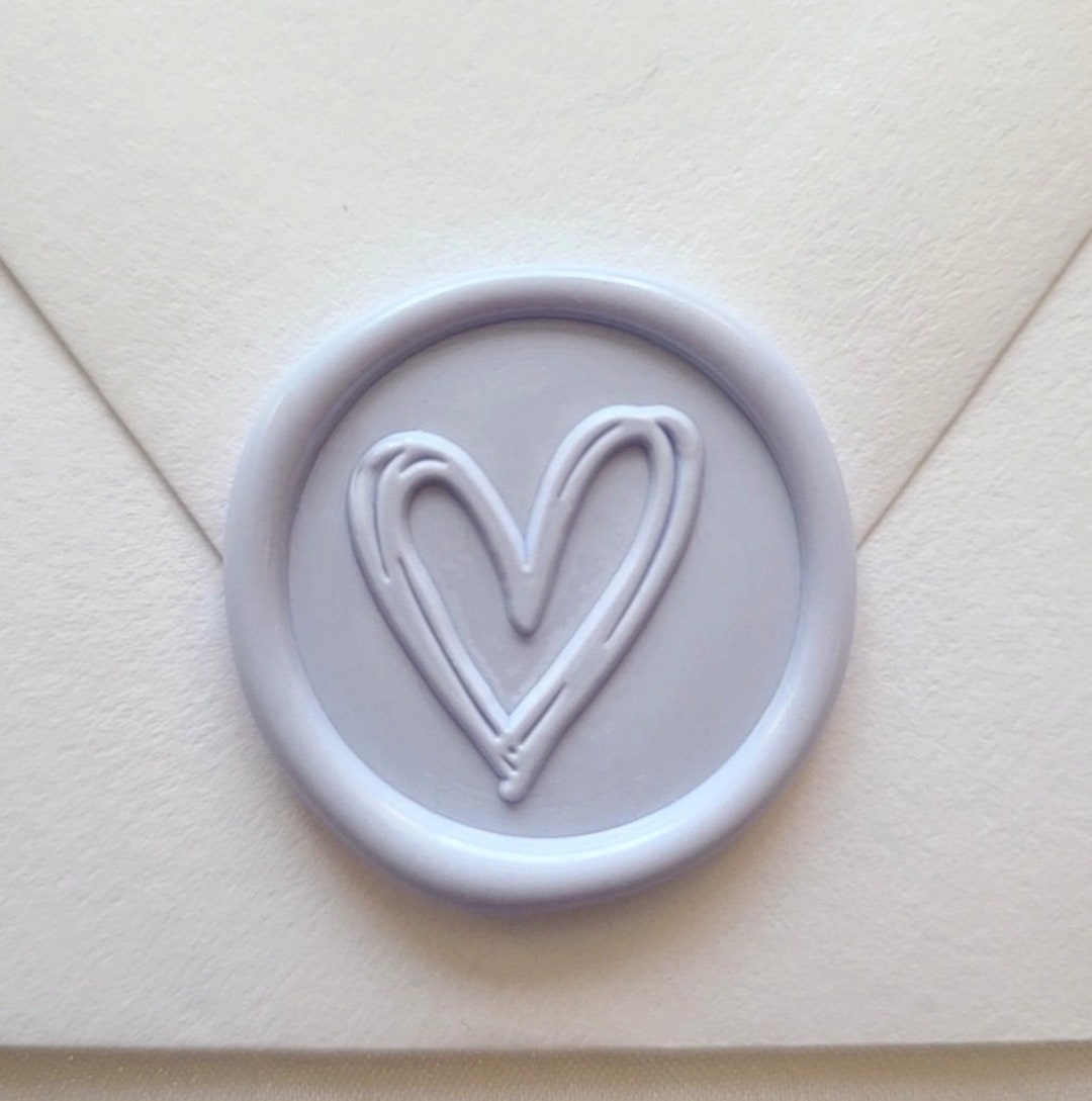 Heart Wax Seal Sticker, Self Adhesive Envelope Seal, Wedding Invitation ...
