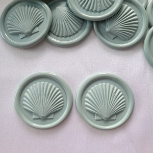 Sea Shell Wax Seals, Self Adhesive Sticker, Shell Wax Seal, Wedding ...