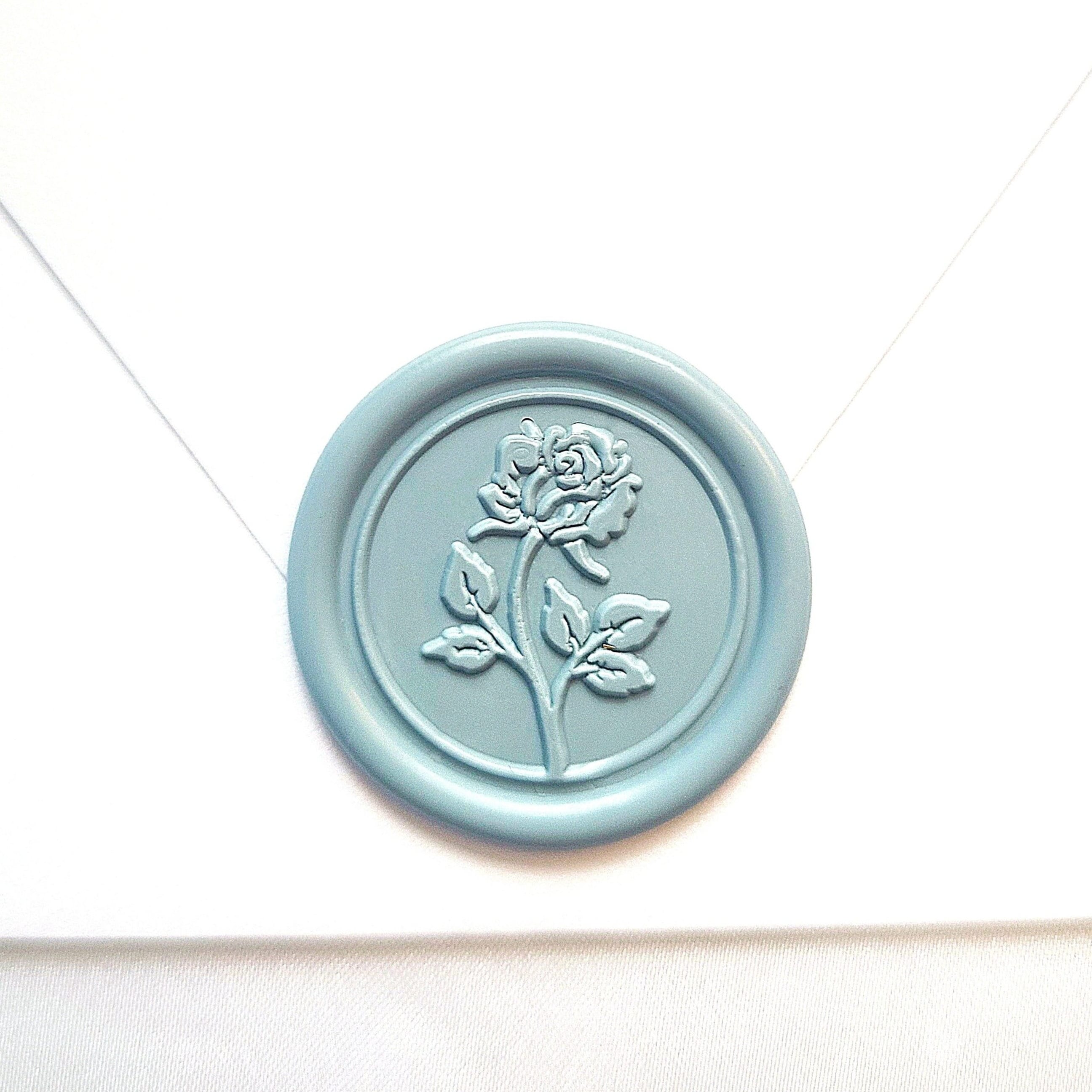 Rose Wax Seal Stickers, Self Adhesive Envelope Seal, Floral Wax Seal ...