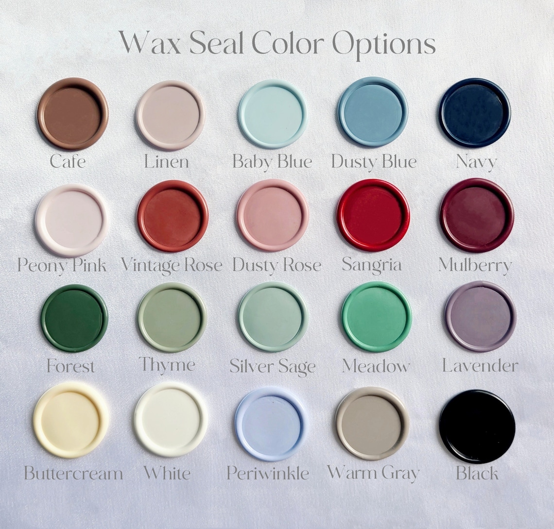 Rose Wax Seal Stickers, Self Adhesive Envelope Seal, Floral Wax Seal ...