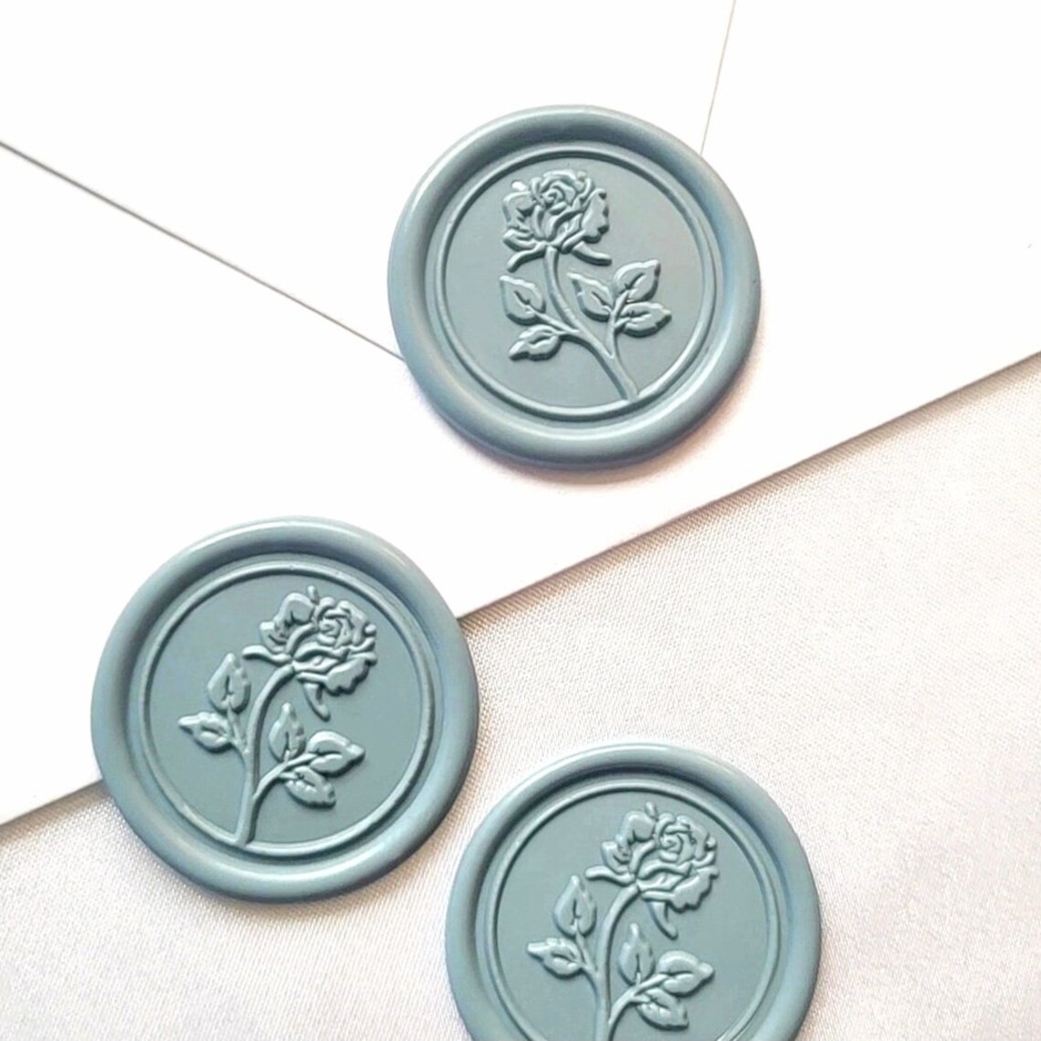 Rose Wax Seal Stickers, Self Adhesive Envelope Seal, Floral Wax Seal ...