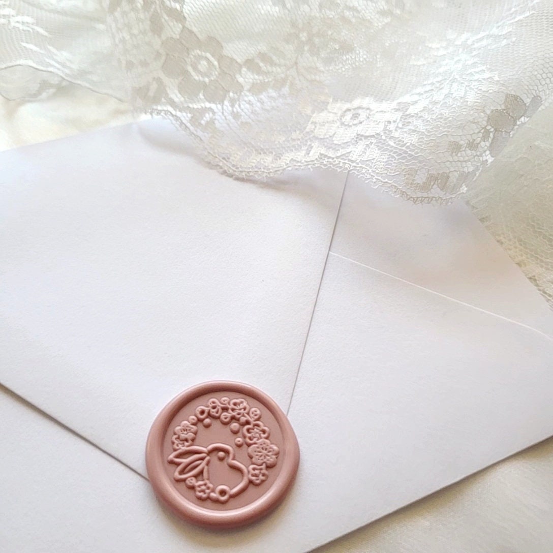 Bunny Rabbit Wax Seal Stickers, Self Adhesive Premade Envelope Seal ...