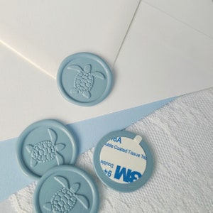 Sea Turtle Wax Seal Sticker, Envelope Seal, Wedding Invitation Seal ...