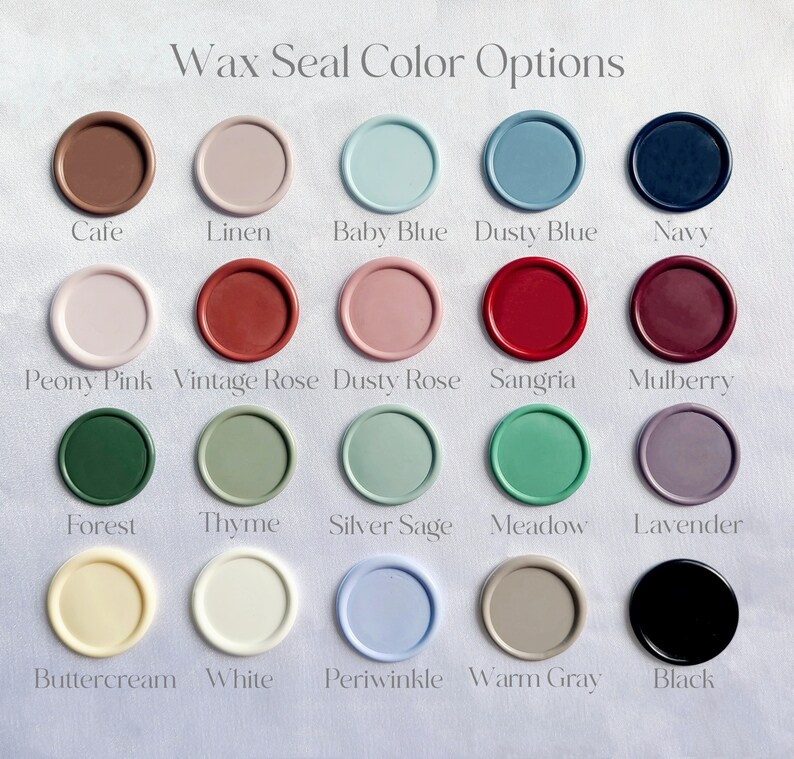 Coral Wax Seal Sticker, Ocean Wax Seal Stamp, Beach Envelope Seal ...