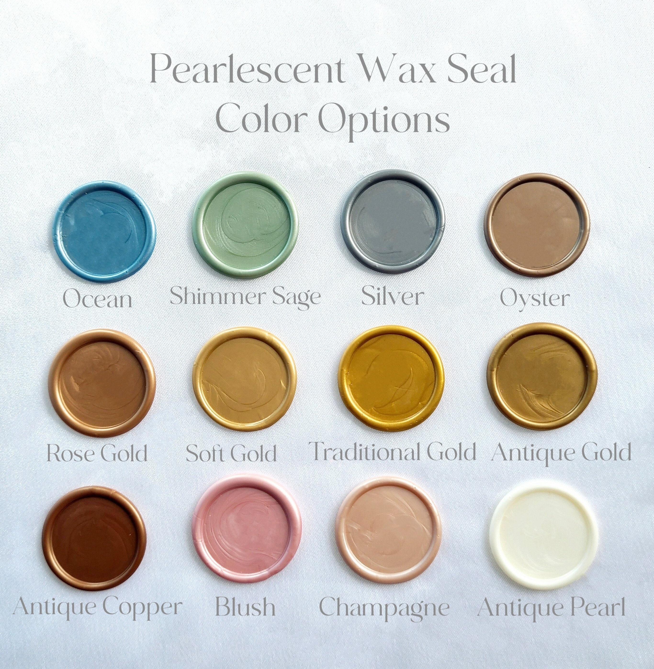 Coral Wax Seal Sticker, Ocean Wax Seal Stamp, Beach Envelope Seal ...