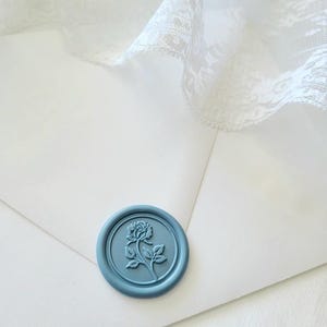 Rose Wax Seal Stickers, Self Adhesive Envelope Seal, Floral Wax Seal ...