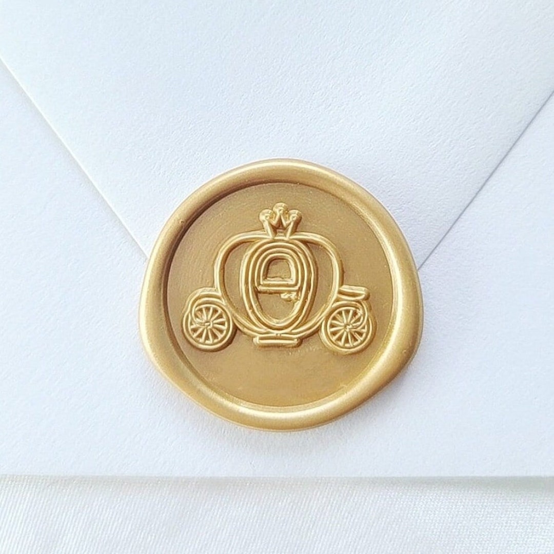 Fairytale Carriage Wax Seal Stickers, Self Adhesive Wedding Invitation ...