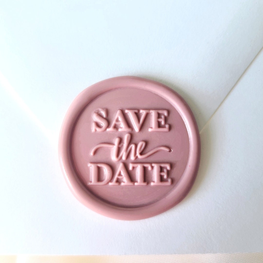 Save the Date Wax Seals, Self Adhesive Sticker, Wedding Invitations ...