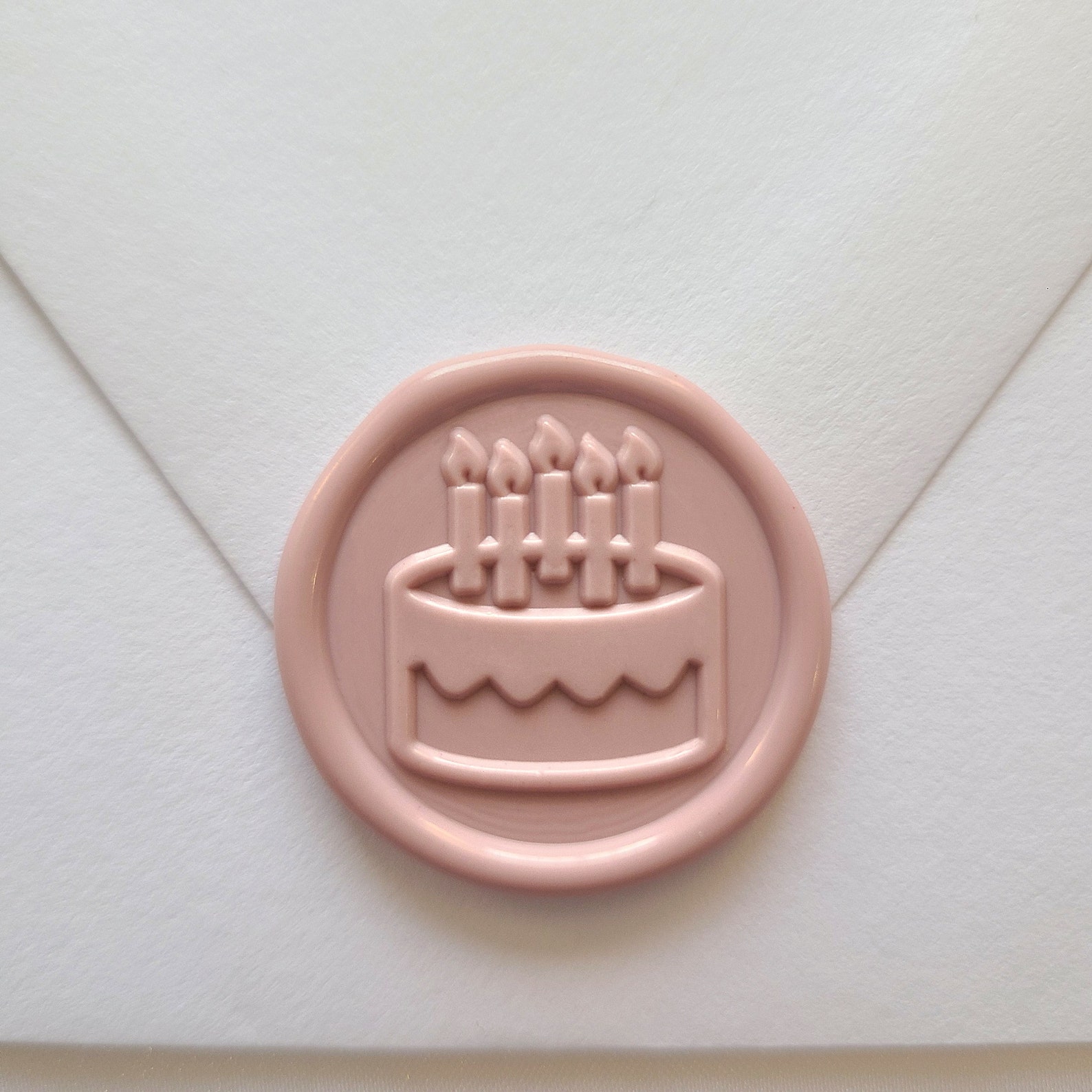 Birthday Cake Wax Seal Stickers, Self Adhesive Premade Envelope Seals ...