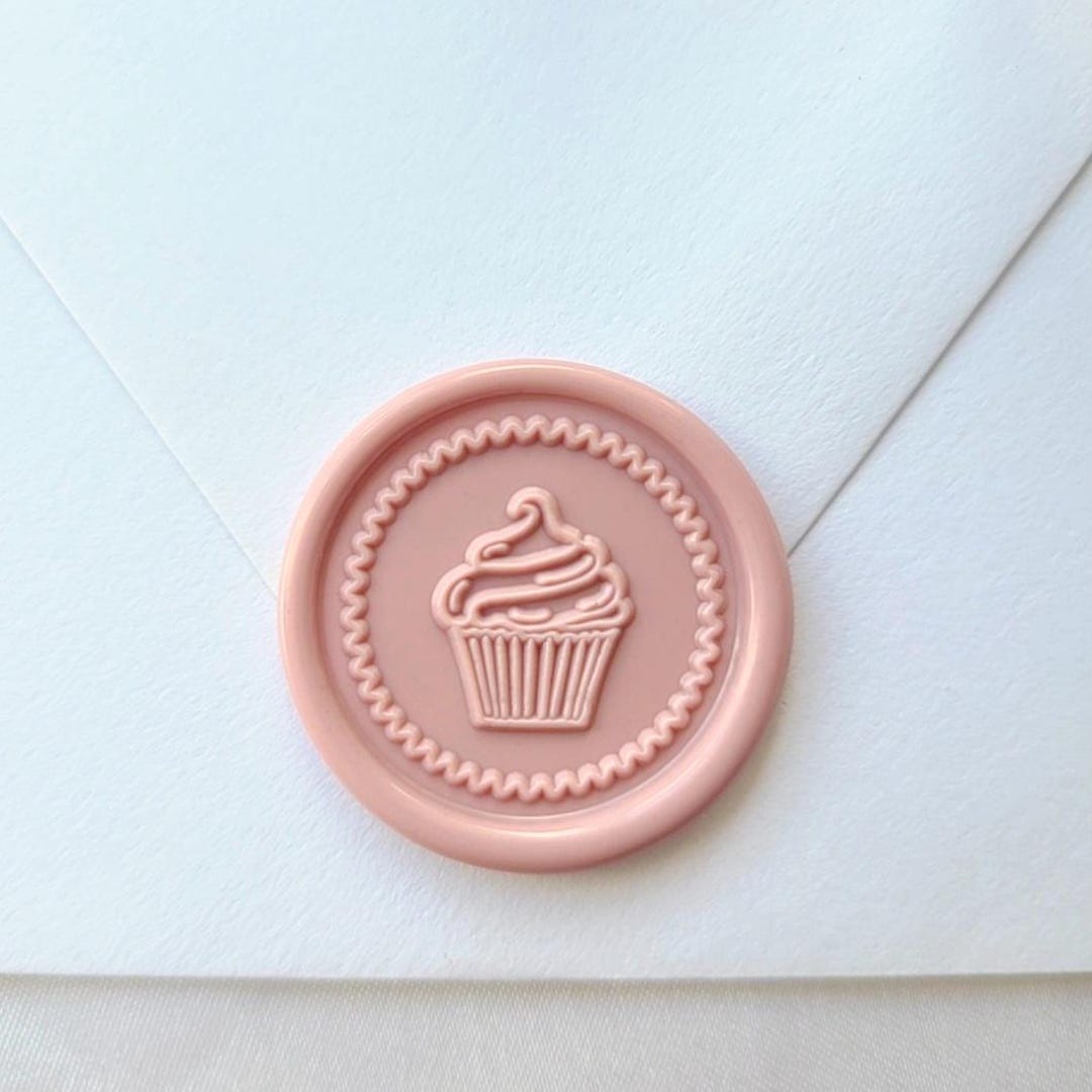 Cupcake Wax Seal Stickers, Birthday Cake Envelope Seals, Sweet Treat ...