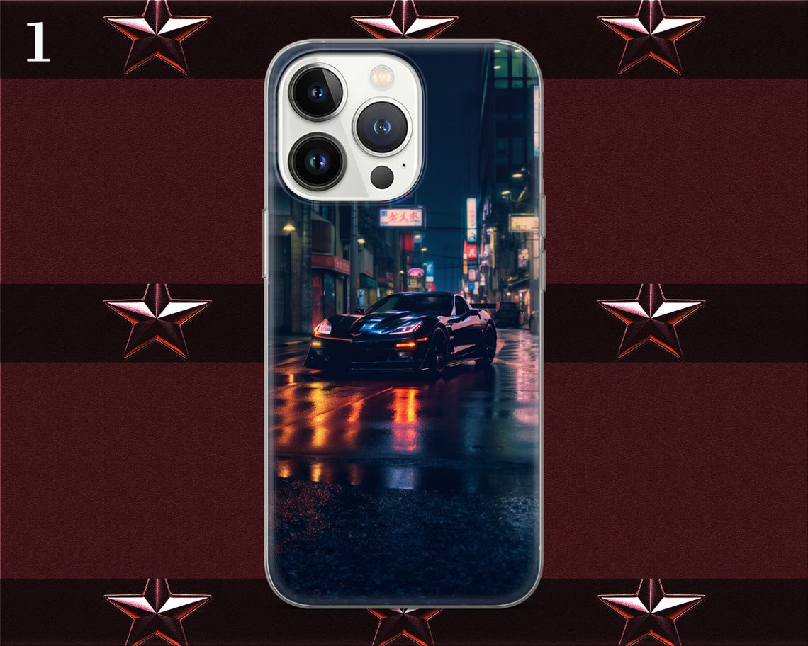 Super Racing Car Muscle Lofi Japan Phone Case for iPhone 15 14 13 Pro ...