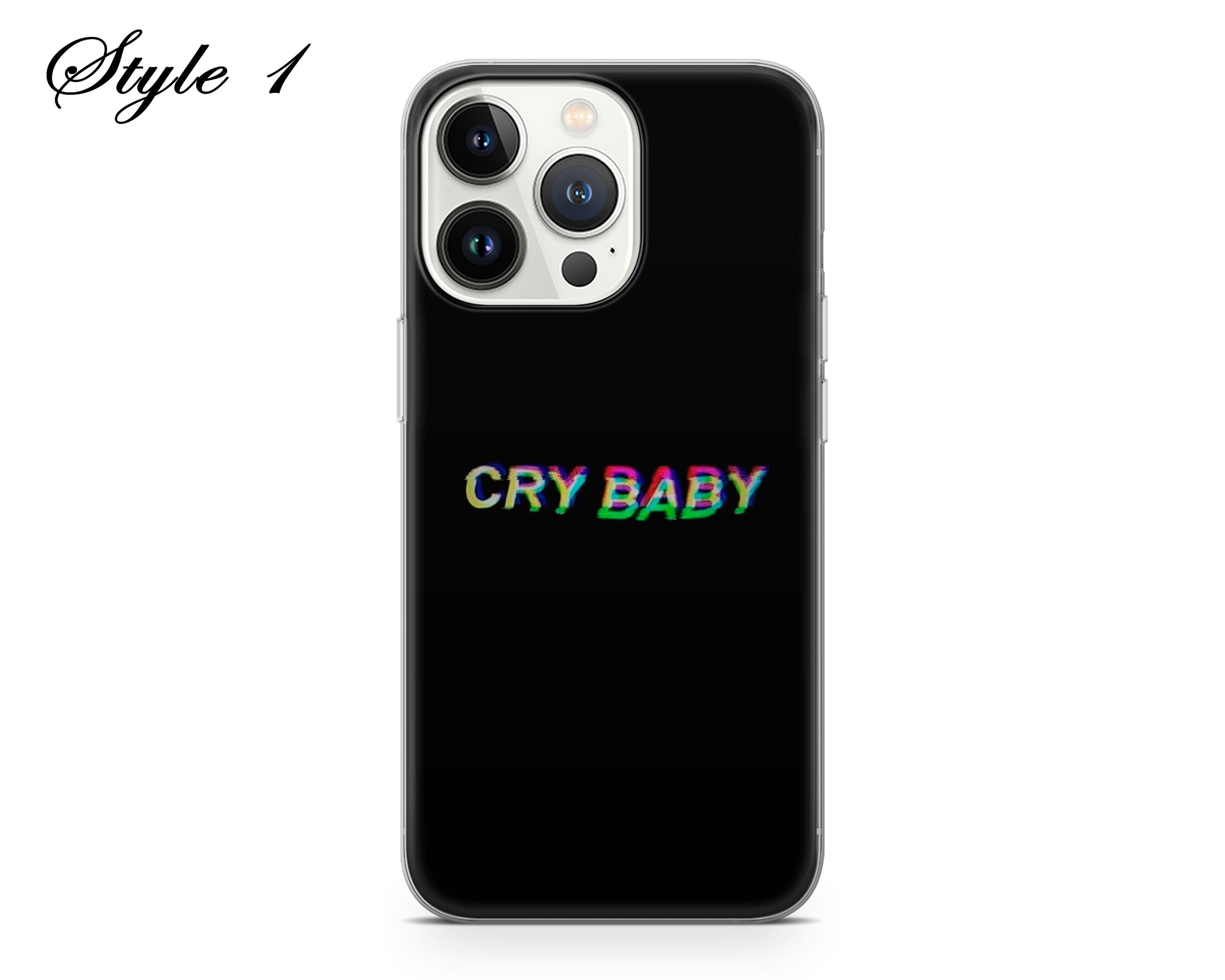 Cry Baby Cool Peep Sad Aesthetic Cloud Phone Case for iPhone 16 15 14 ...