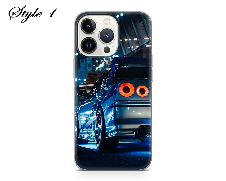 Skyline Drifting JDM Gtr R34 Racing Car Phone Case for iPhone 15 14 13 ...