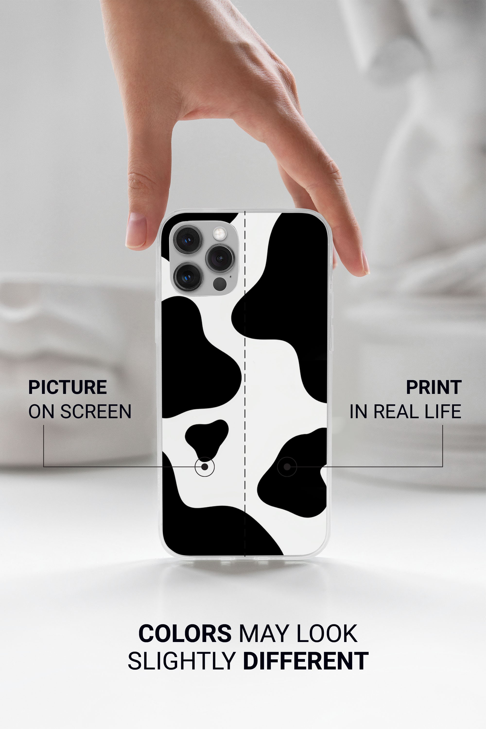 Cow Print Leopard Print Cool Cow Skin Phone Case for iPhone 14 13 Pro Max 12 11 X XS 8, Fits ...