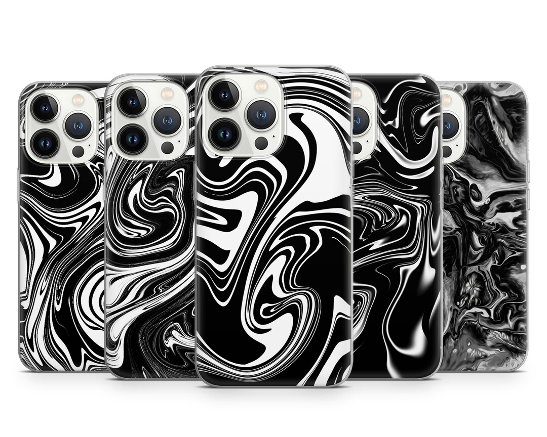 Abstract Liquid Pattern 3D Aesthetics Phone Case for iPhone 15 14 13 ...