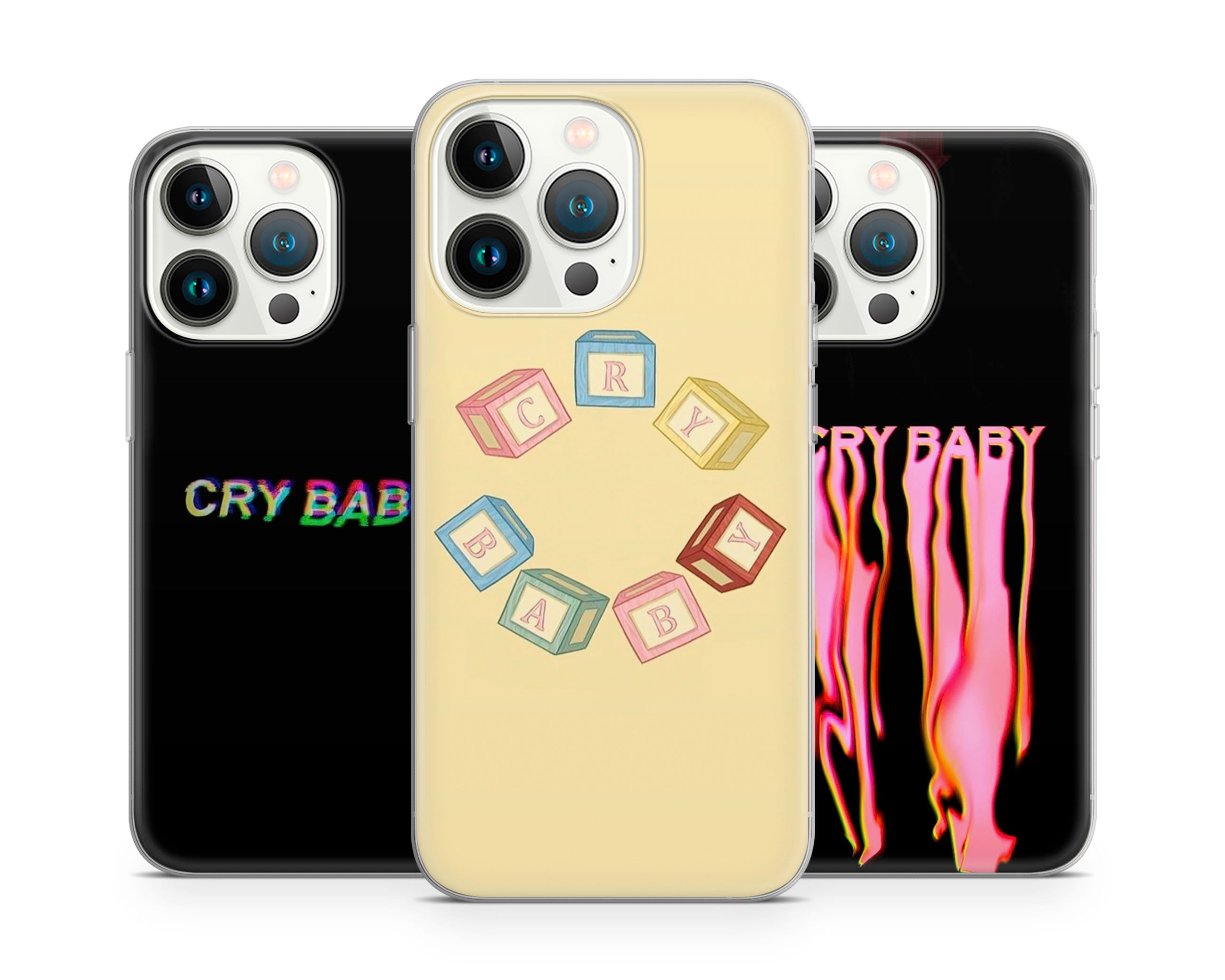 Cry Baby Cool Peep Sad Aesthetic Cloud Phone Case for iPhone 16 15 14 ...