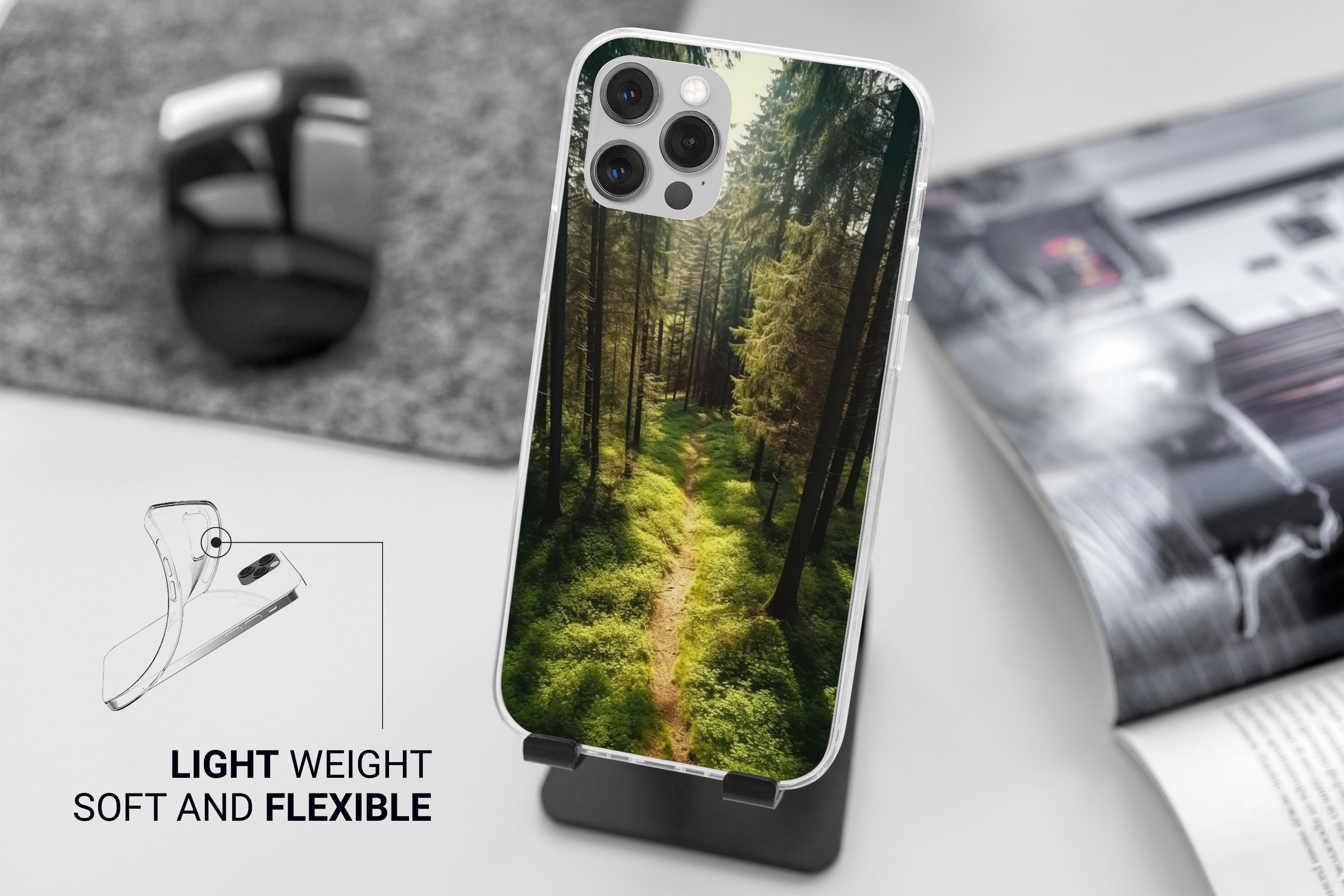 Forest Woods Trees Untouched Nature Phone Case for iPhone 14 13 Pro Max ...
