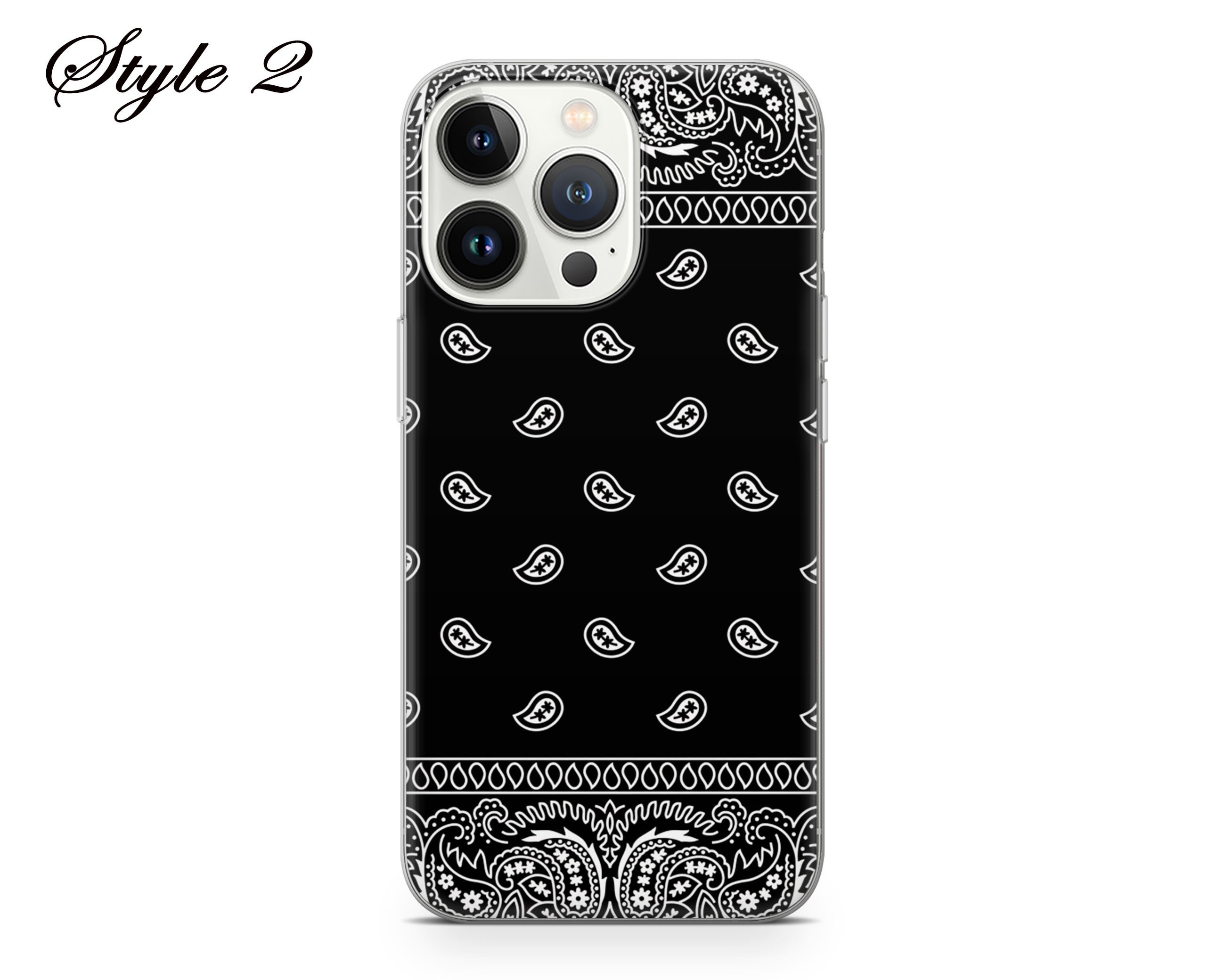 Bandana Print Paisley Pattern Colored Phone Case for iPhone 16 15 14 13 ...
