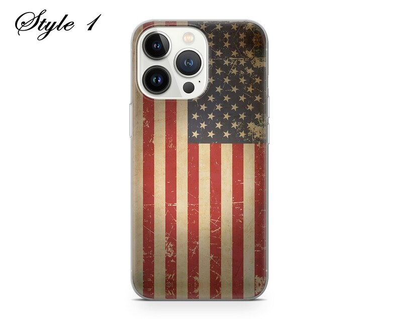 The Statue of Liberty USA Flag America Phone Case for iPhone 15 14 13 ...