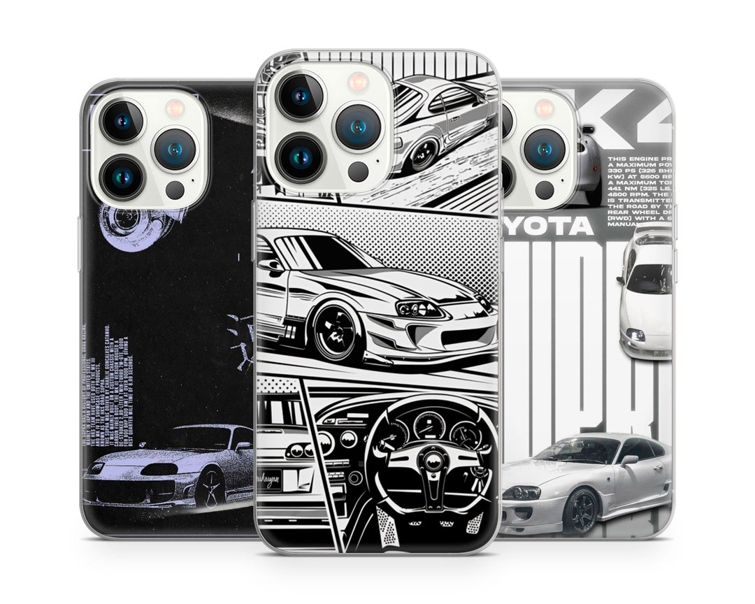 JDM Drifting Supra MK4 Japan Race Car Phone Case for iPhone 15 14 13 ...