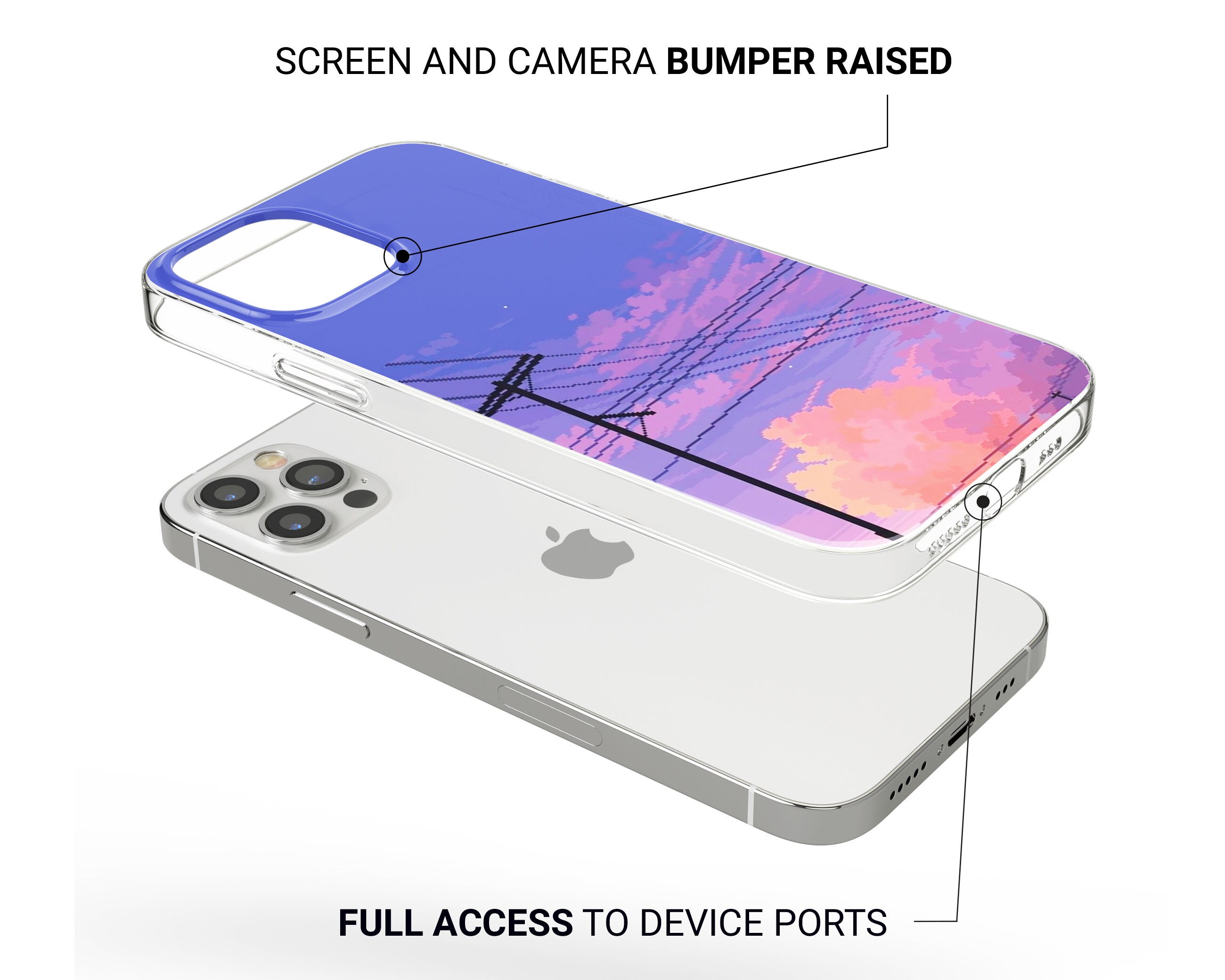 Lo-fi Vibe Aesthetics Japan Pixel Art Phone Case for iPhone 16 15 14 13 ...