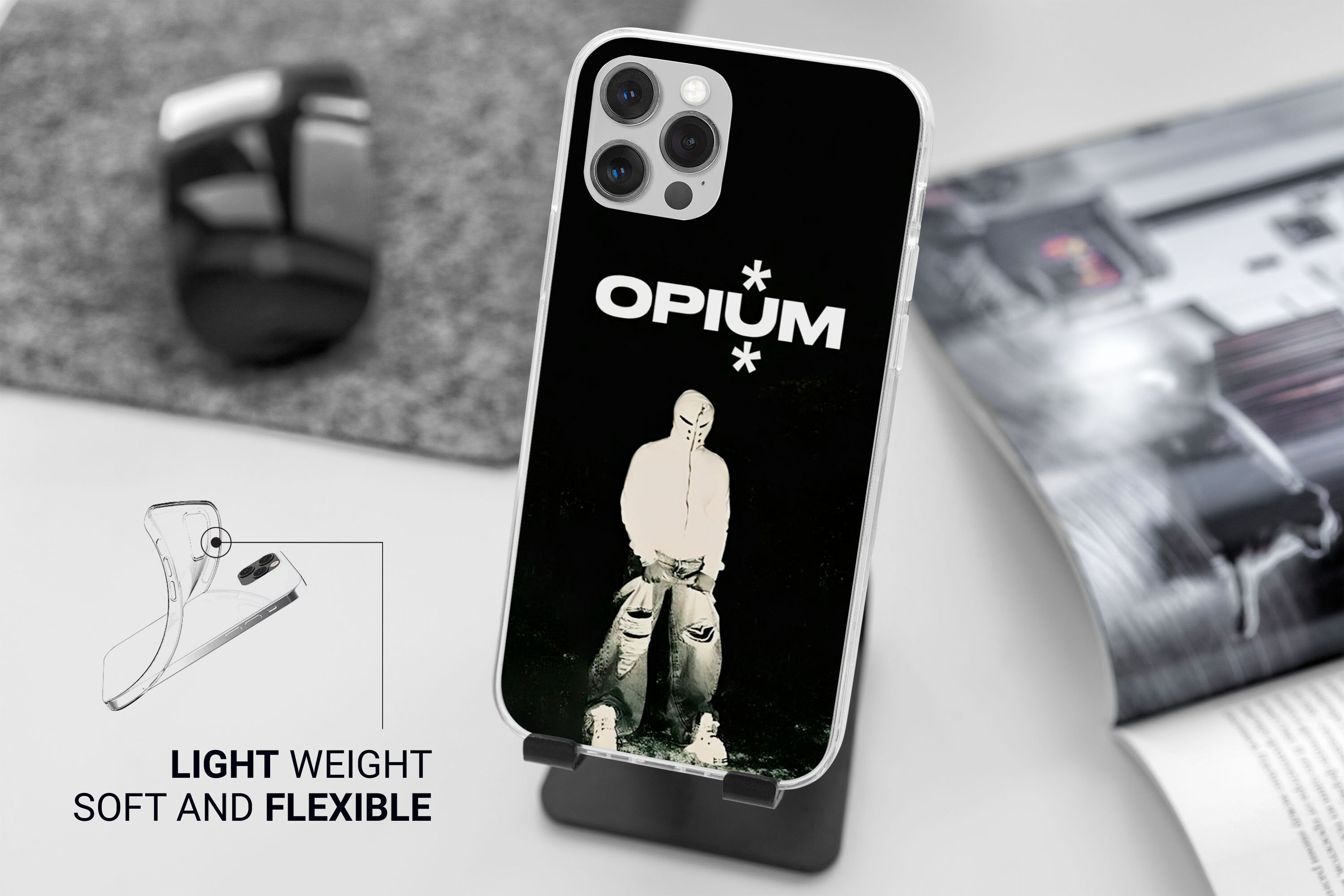 Playboy Opium Core Aesthetics Carti Phone Case for iPhone 14 13 Pro Max ...