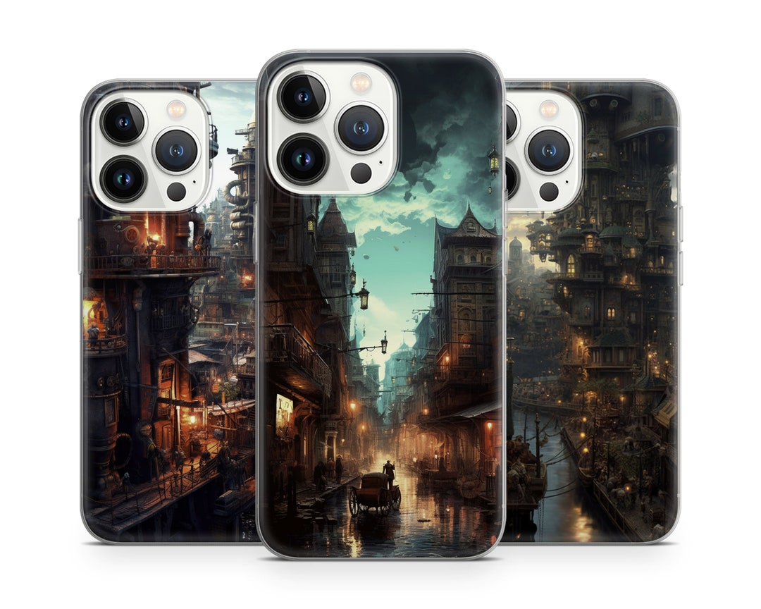 Steampunk Alternative Reality Medieval Phone Case for iPhone 16 15 14 ...