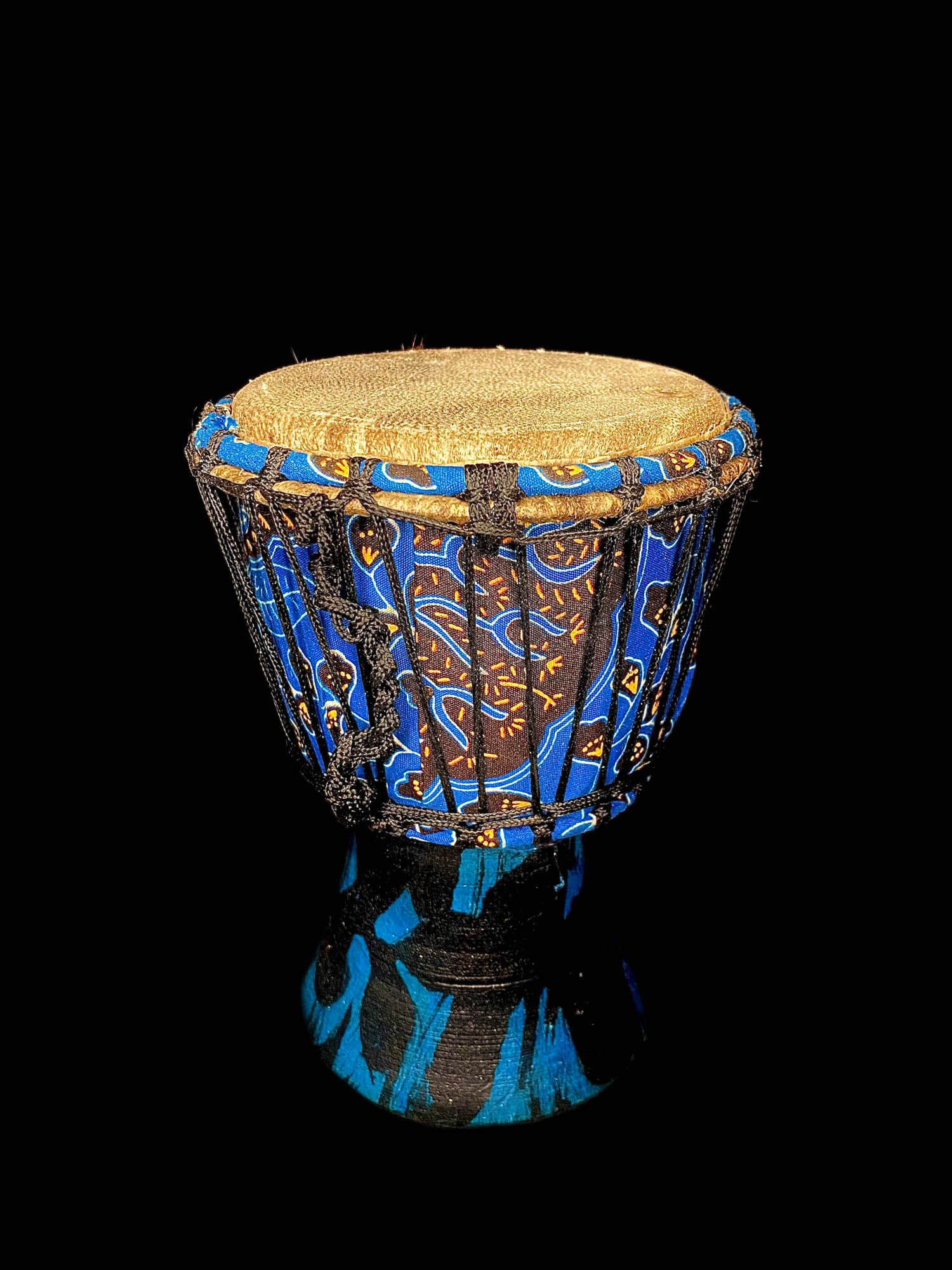 Ethnical Wooden Mall Handmade Djembe Blue Drum Tribal African ...