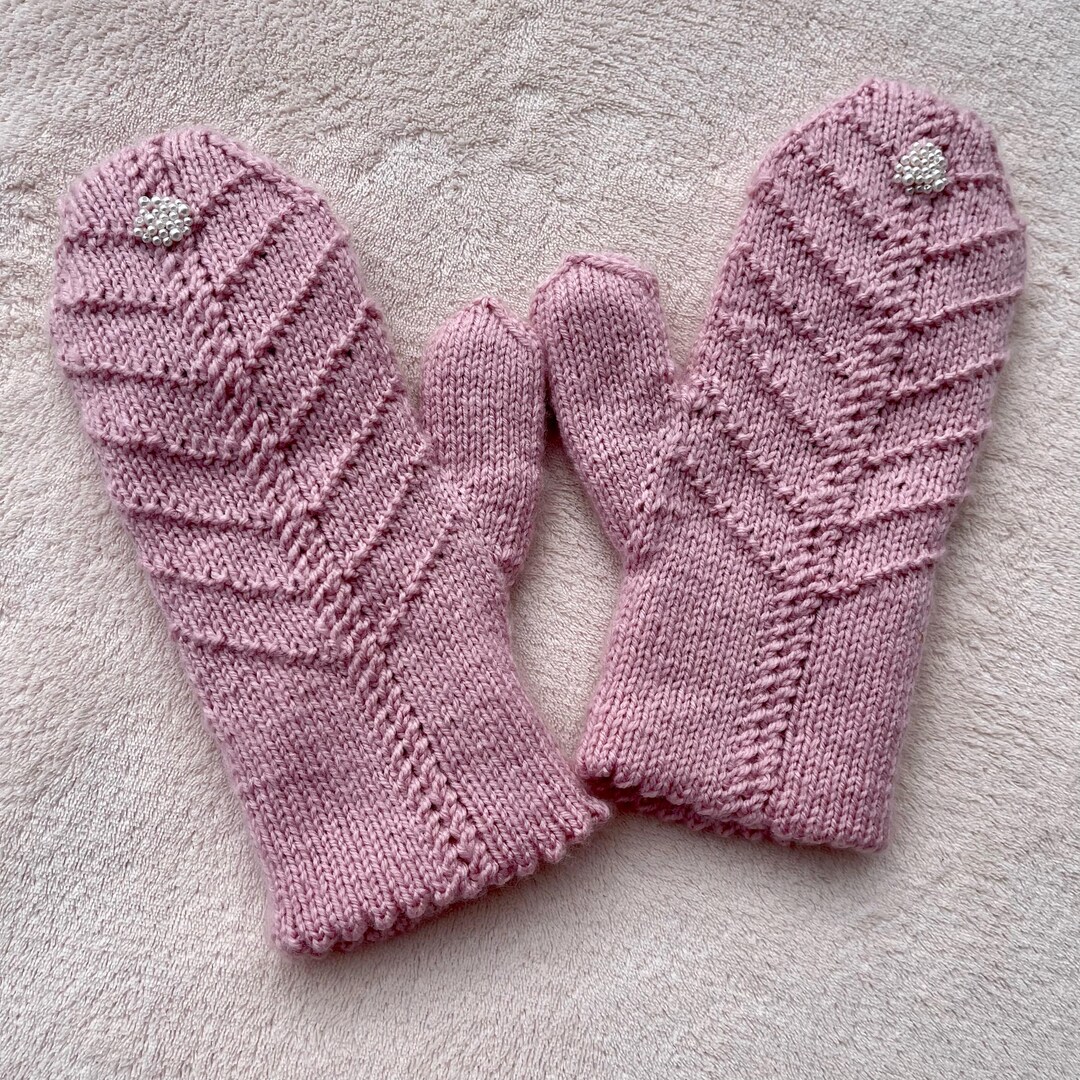 Mamo Tree of Life Gansey Mittens With Snuggly Lining: DK Weight for ...