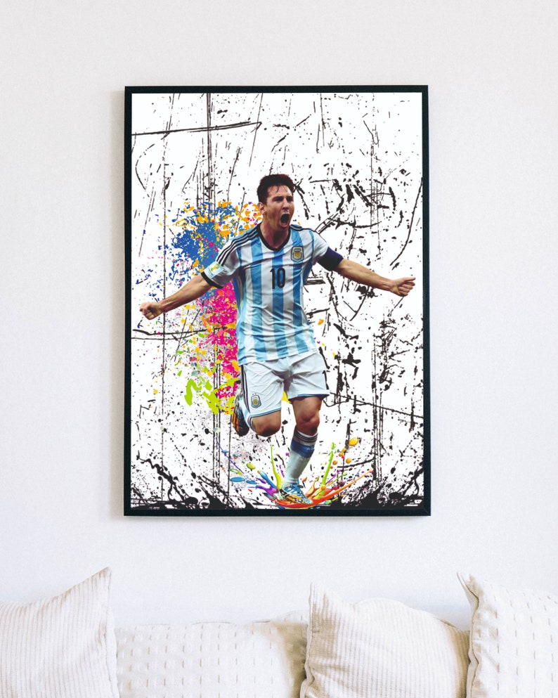 Lionel Messi Poster, Inter Miami, Goal Soccer, Printable Wall Art ...