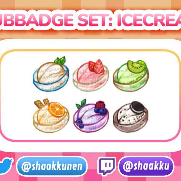 Sundae Twitch Badge - Etsy