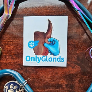 Only Glands Sticker (vet Tech) - Etsy