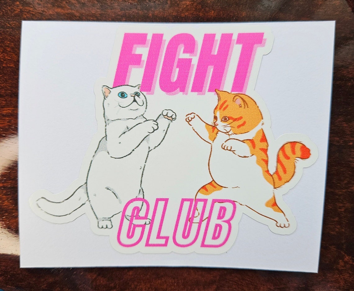 Fight Club Sticker (vet Tech) - Etsy