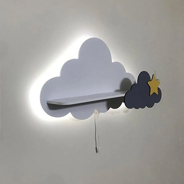 Floating Shelves With Led Lights - Etsy