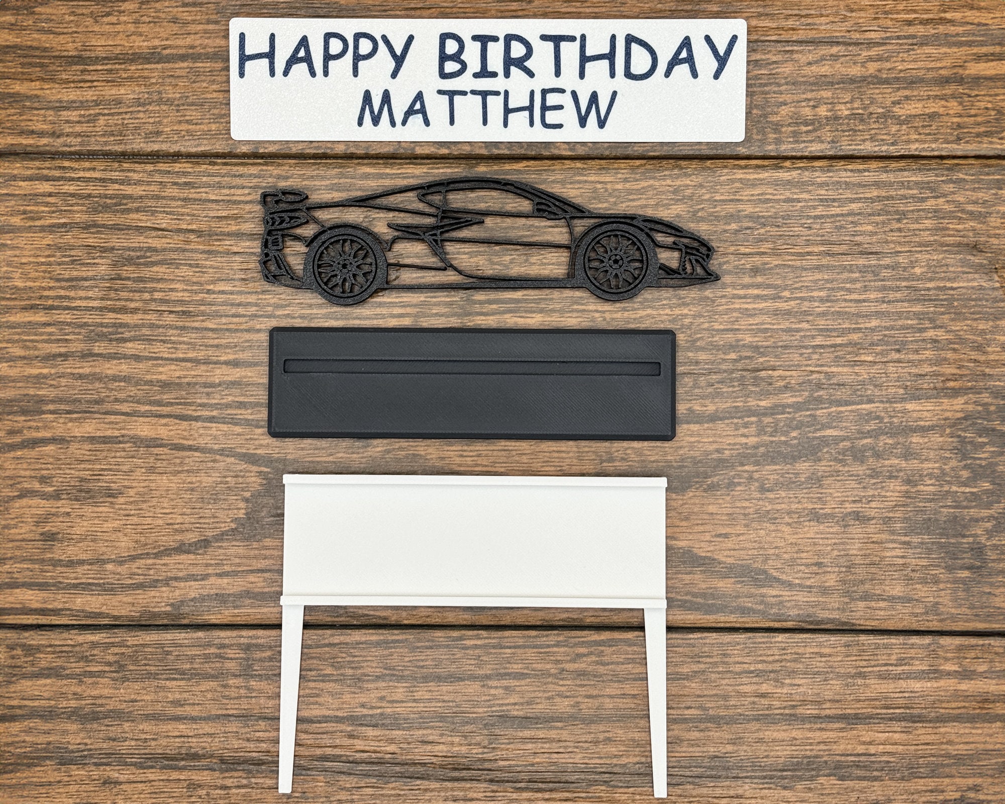 Corvette C8 Z06 Personalized Cake Topper Keepsake Z06 Car Model ...